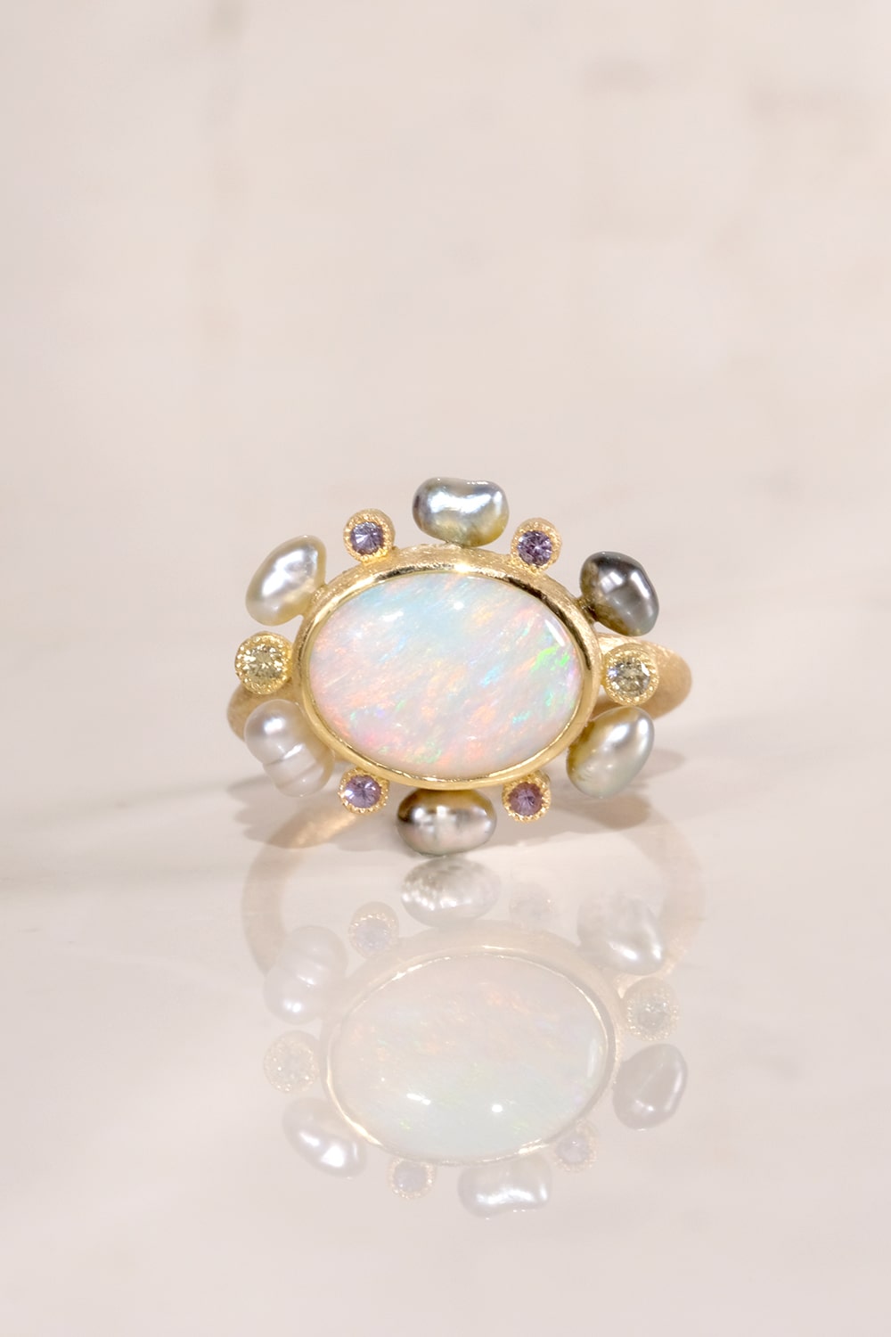 One White Opal Ring – SIXTH NIGHT